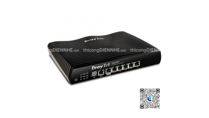 DrayTek Vigor2927, Router chịu tải 150user, 2 WAN/5 LAN Gigabit, 50 kết ...